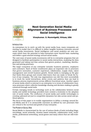 Next Generation Social Media: Alignment of Business Processes and ...