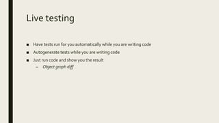 Next generation testing | PPT