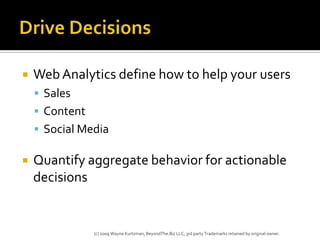 Next Generation Web Analytics | PPTX | Technology & Computing
