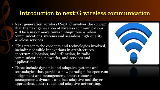 Next generation wireless communication | PPTX | Smartphones | Consumer ...