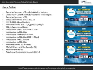 Next generation wireless networks crash course : Tonex Training | PPTX