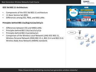 Next generation wireless networks crash course : Tonex Training | PPTX