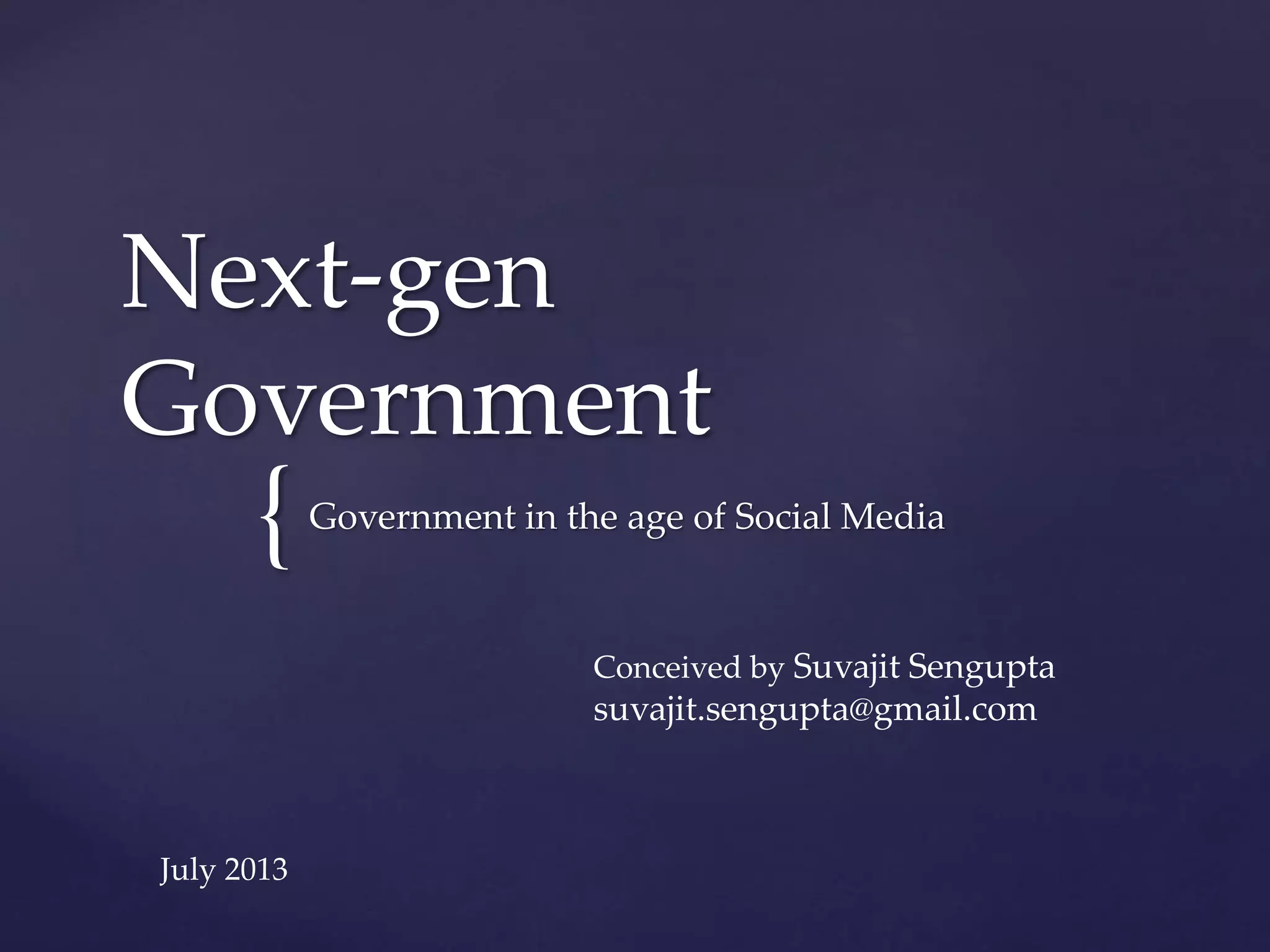 Next-Gen Government & Social Media | PPTX