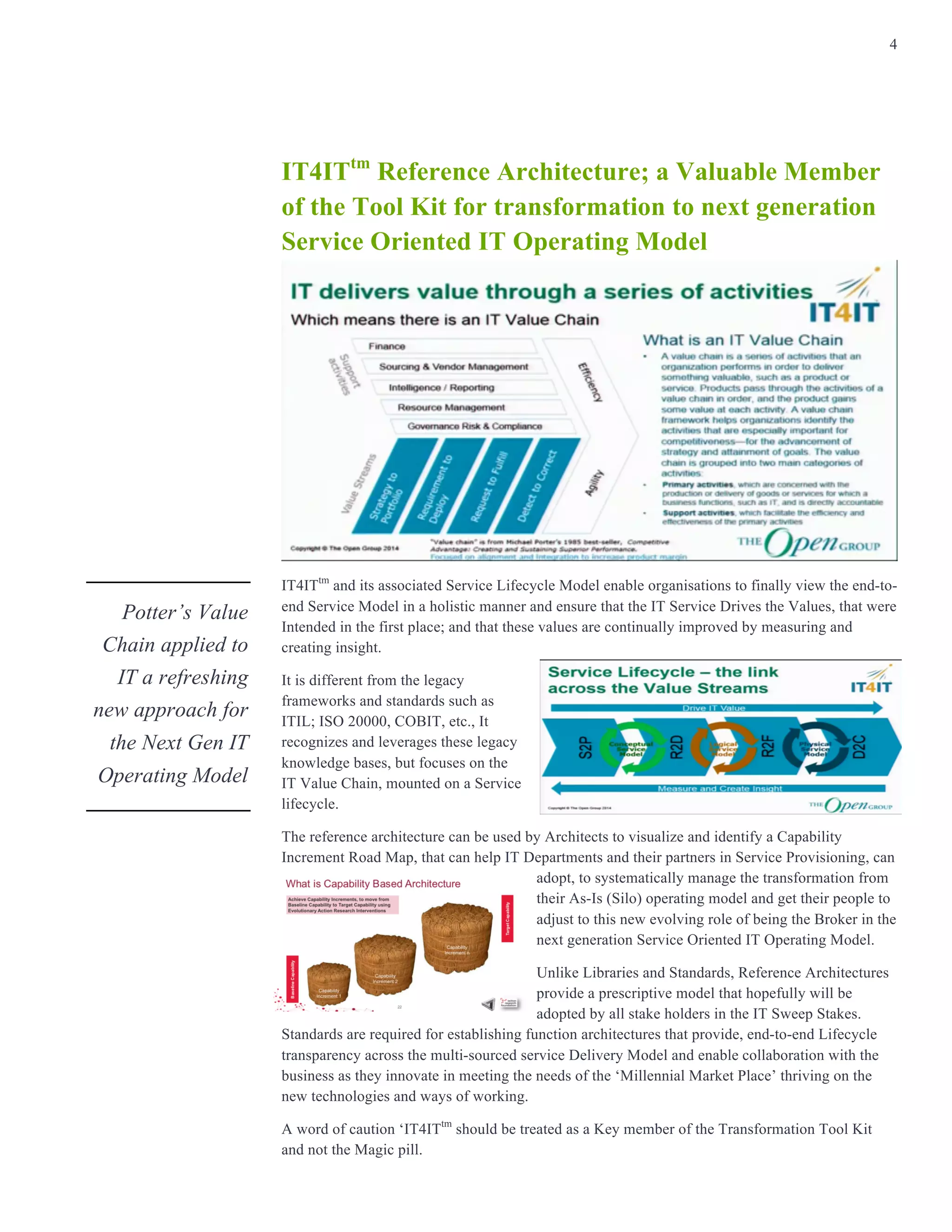 Next Generation IT Operating Models and IT4IT | PDF