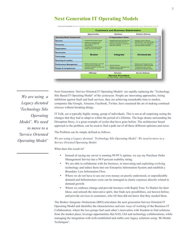 Next Generation IT Operating Models and IT4IT | PDF