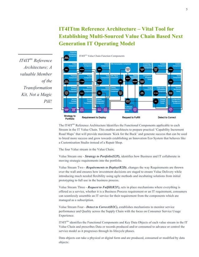 Next Generation IT Operating Models and IT4IT | PDF