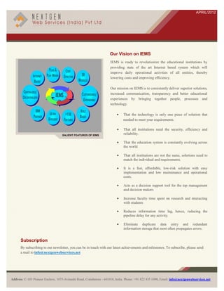 NextGen Newsletter - April 2012 | PDF