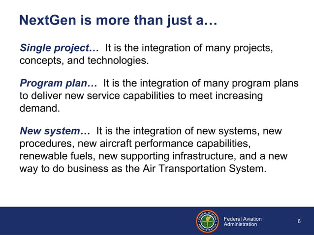Next Gen Overview - FAA Report | PPT