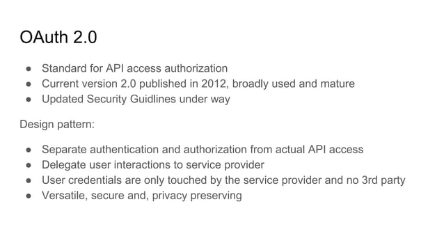 NextGenPSD2 OAuth SCA Mode Security Recommendations | PPT