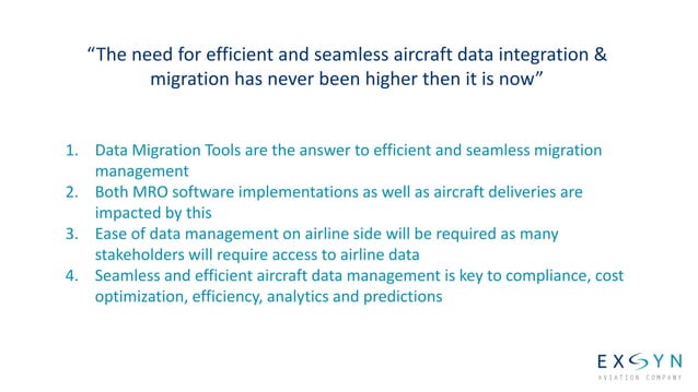 Nextgen tools for data migration in aviation | PPT