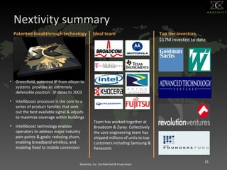 Nextivity Overview Dec 2008 Summary | PPT
