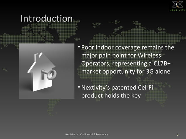 Nextivity Overview Dec 2008 Summary | PPT