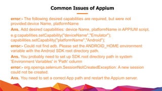 Next level of Appium | PPTX