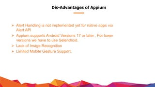 Next level of Appium | PPTX