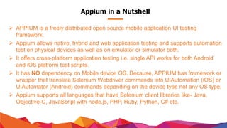 Next level of Appium | PPTX