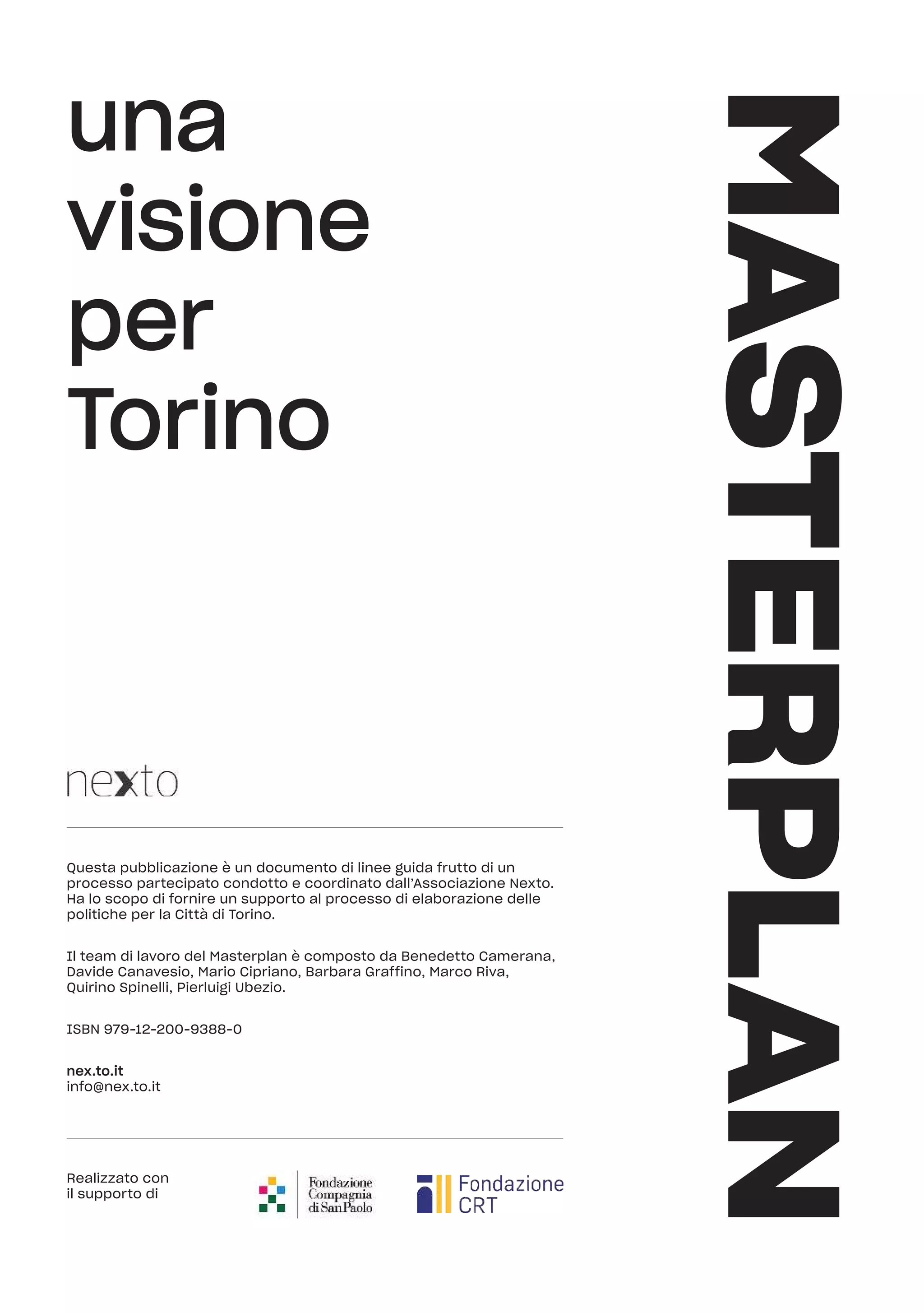 Nexto masterplan una visione per Torino | PDF