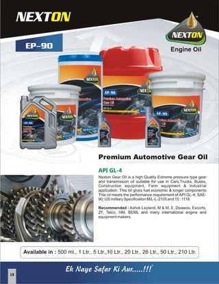 Nexton Lubricants, Surat, Engine Lubricants | PDF