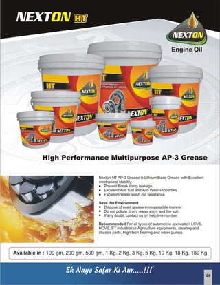 Nexton Lubricants, Surat, Engine Lubricants | PDF