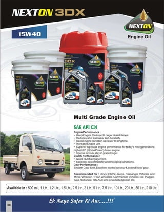 Nexton Lubricants, Surat, Engine Lubricants | PDF