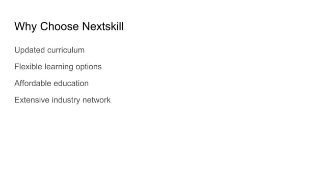 Nextskill Technologies Pvt Ltd - Success Stories | PPTX