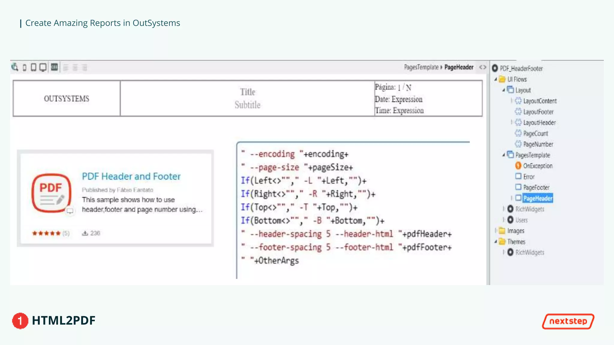 Create Amazing Reports in OutSystems | PPTX