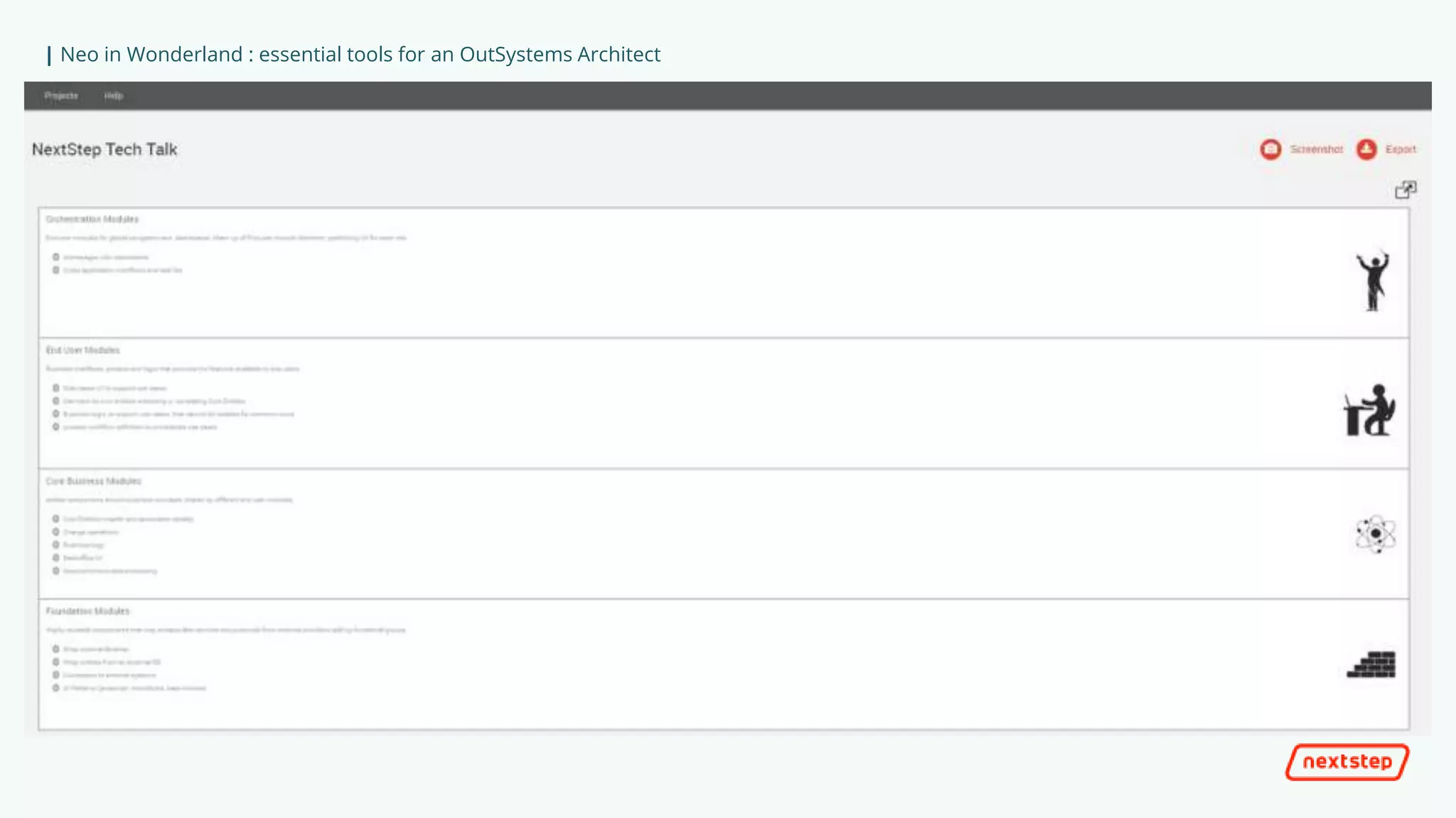 Neo in Wonderland: Essential Tools for an Outsystems Architect | PPT