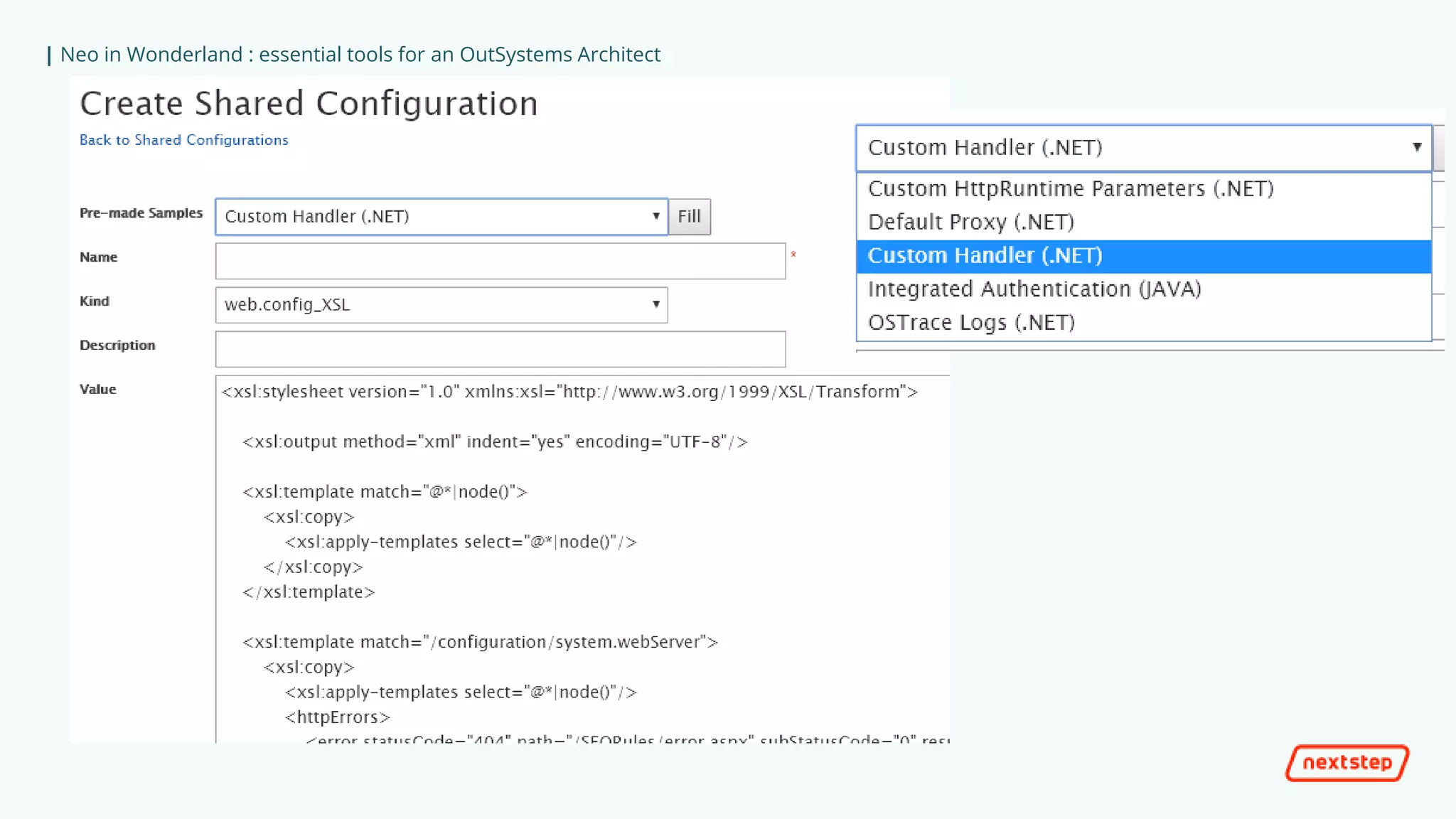 Neo in Wonderland: Essential Tools for an Outsystems Architect | PPT