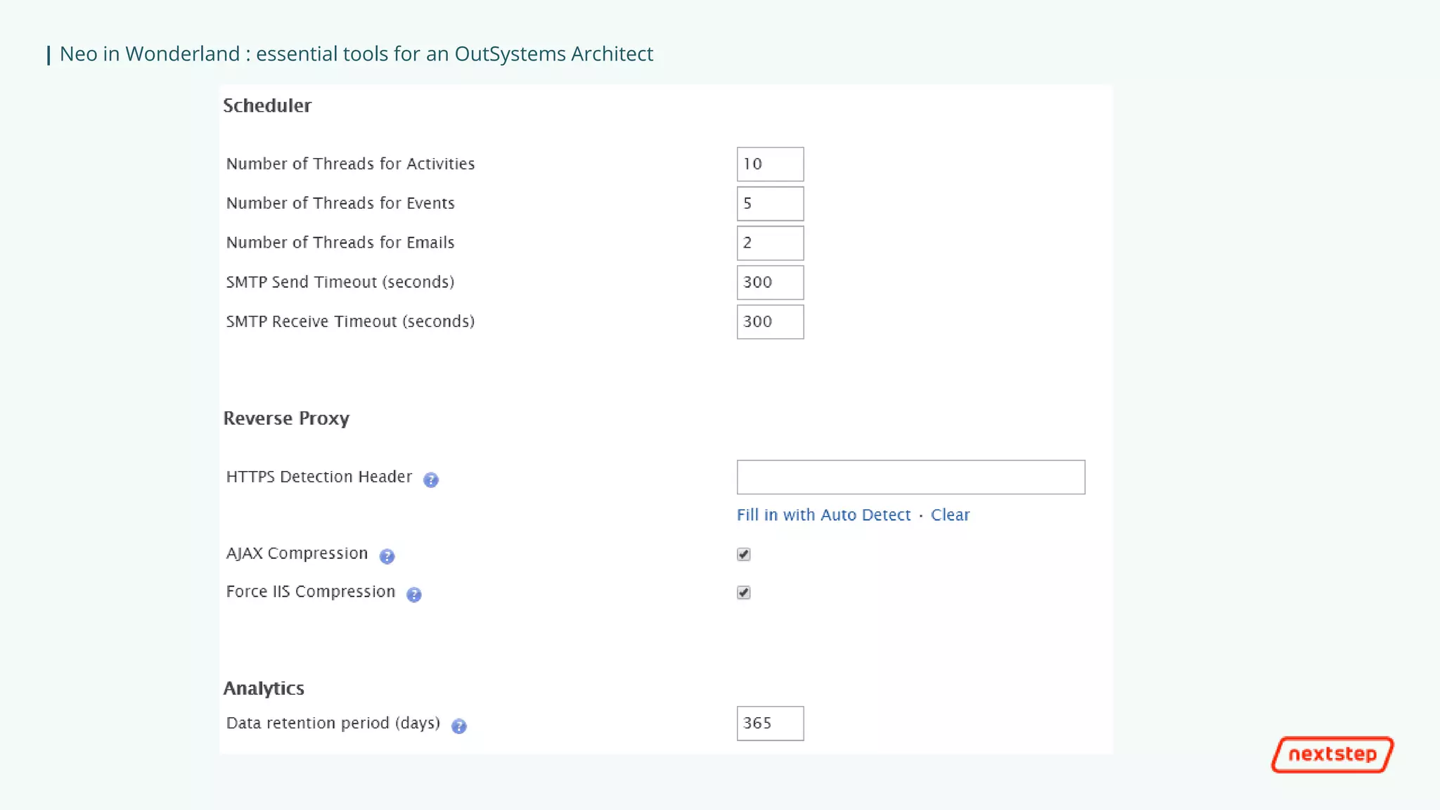 Neo in Wonderland: Essential Tools for an Outsystems Architect | PPT