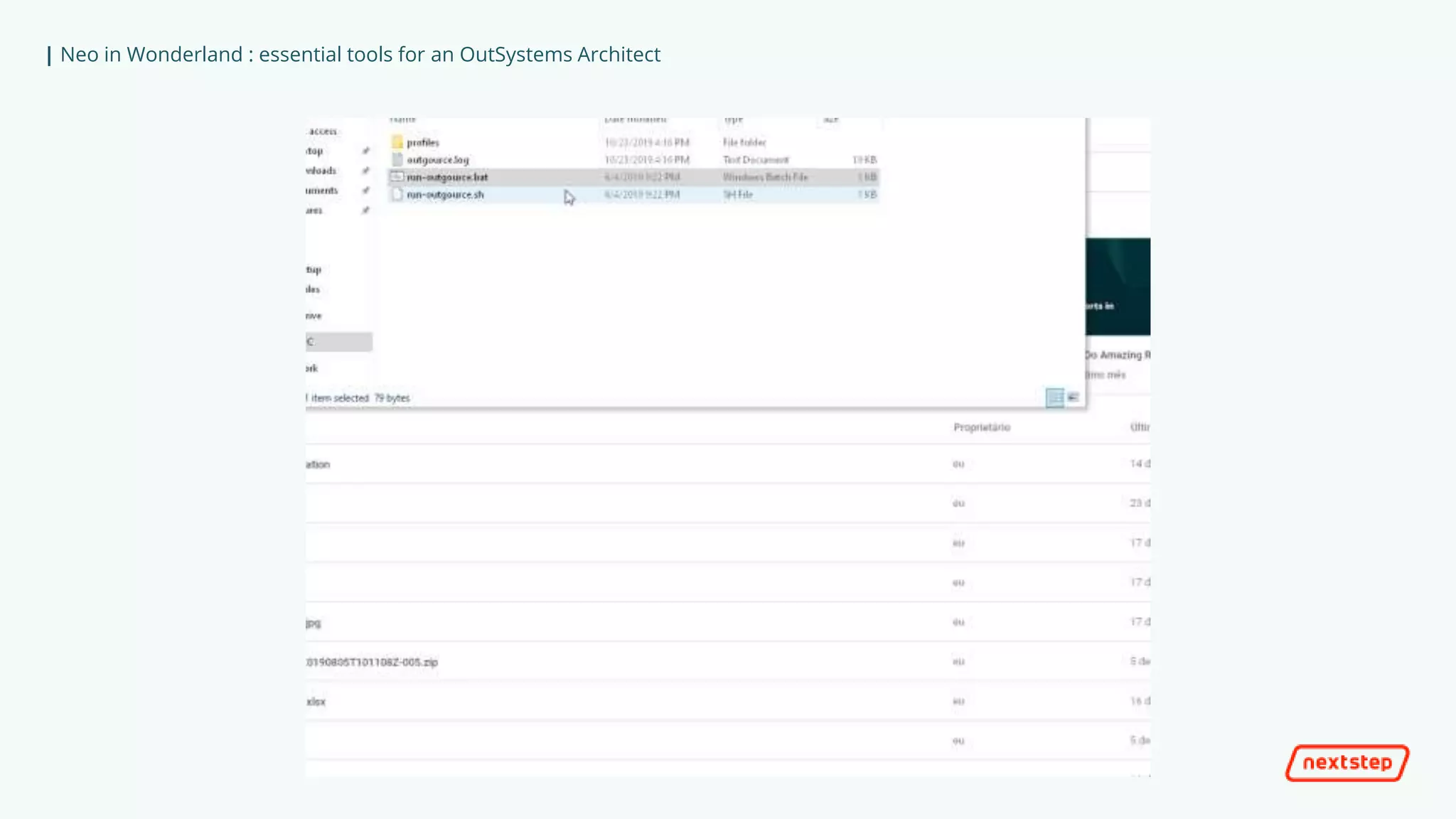 Neo in Wonderland: Essential Tools for an Outsystems Architect | PPT