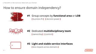 NextStep Boston 2018 - Monoliths or Microservices, Francisco Menezes | PPTX | Web Development ...