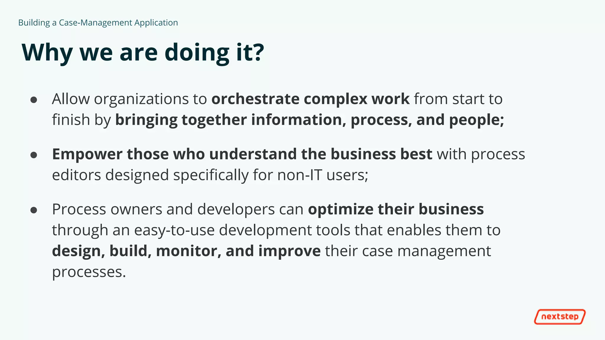 Building a Case Management Application | PPT
