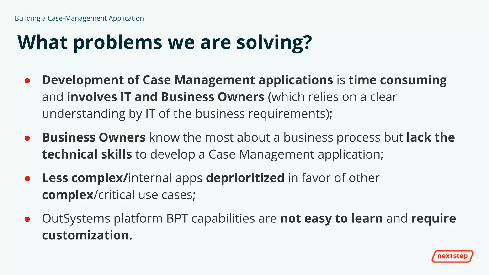 Building a Case Management Application | PPT