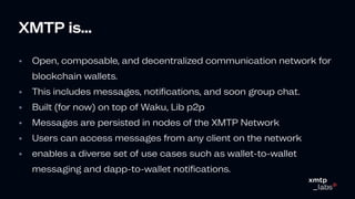 Next Video Build: XMTP Workshop Slides | PPT