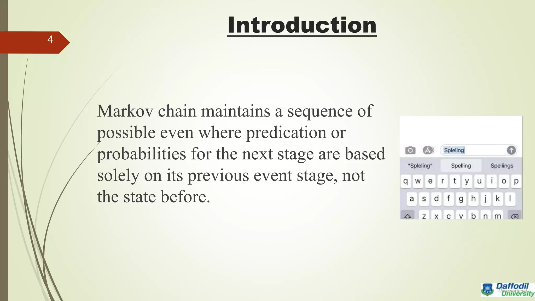 Next word predication using markov models | PPTX