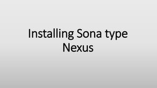 Introduction to the Nexus tool for DevOps | PPTX