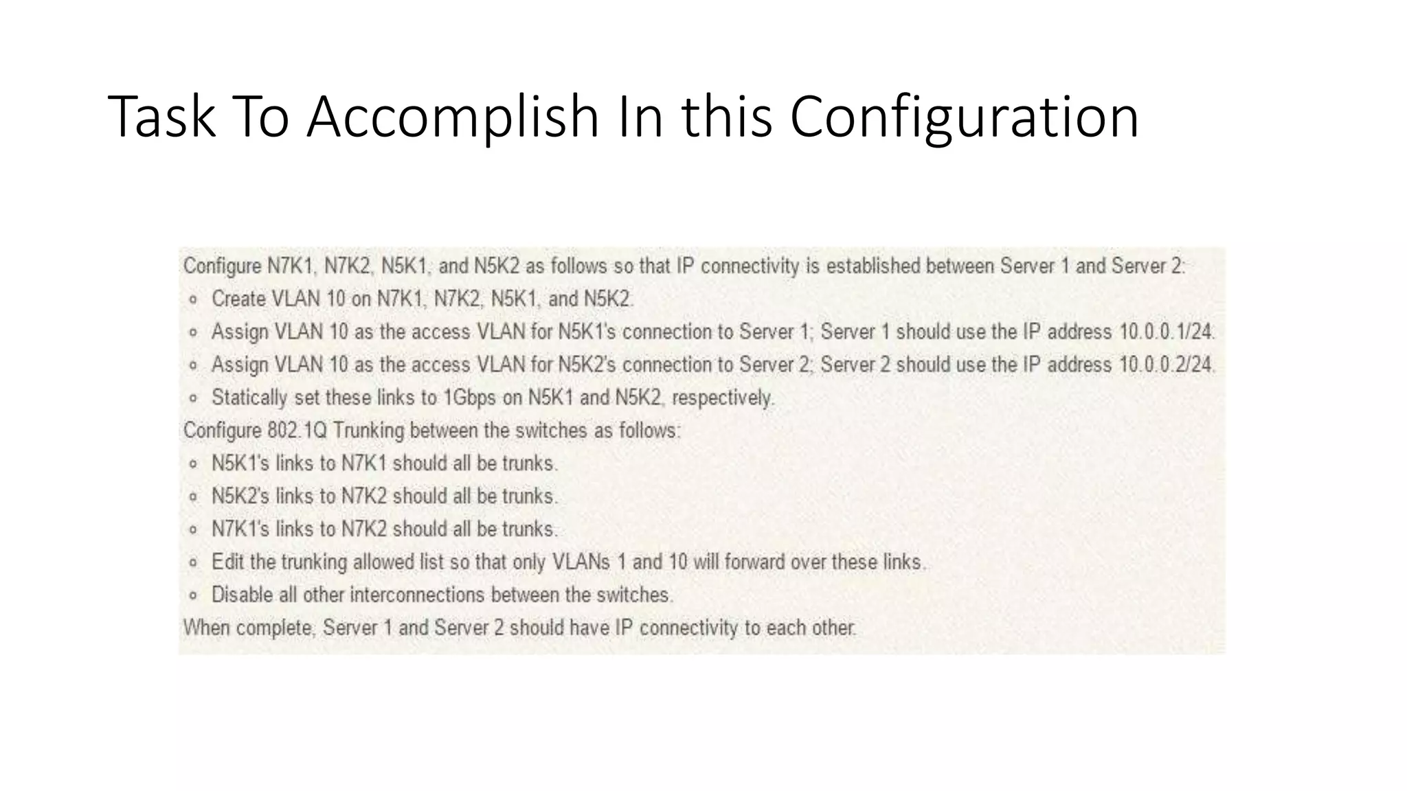 Nexus lan switching configuration | PPTX | Computer Networking | Computing