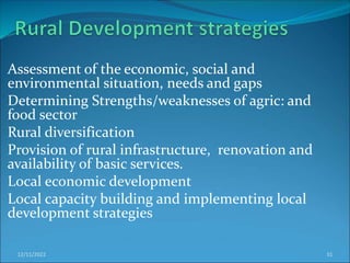 Nexus of Agriculture & rural development.GOHAR.ppt