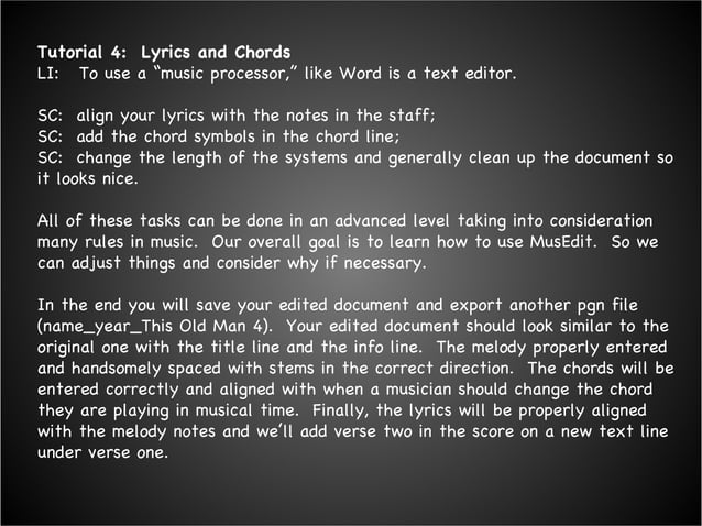 MusEdit Tutorials 2010 | PPT | Music | Entertainment