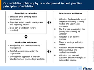Nexx Consultants: Credit risk/IRB Approach models validation | PDF