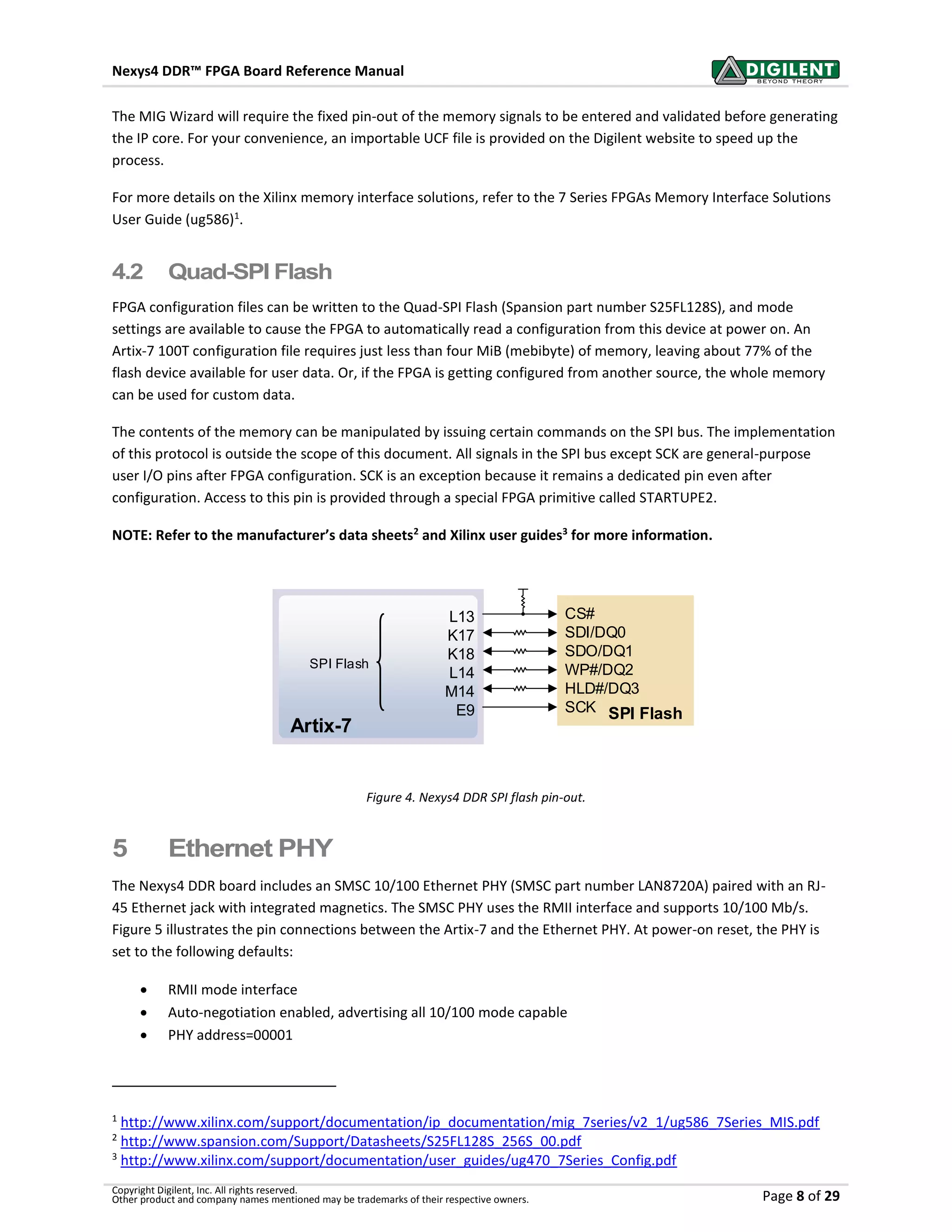 Nexys4ddr Rm Fpga Board Datasheet Pdf Operating Systems Computer 1025