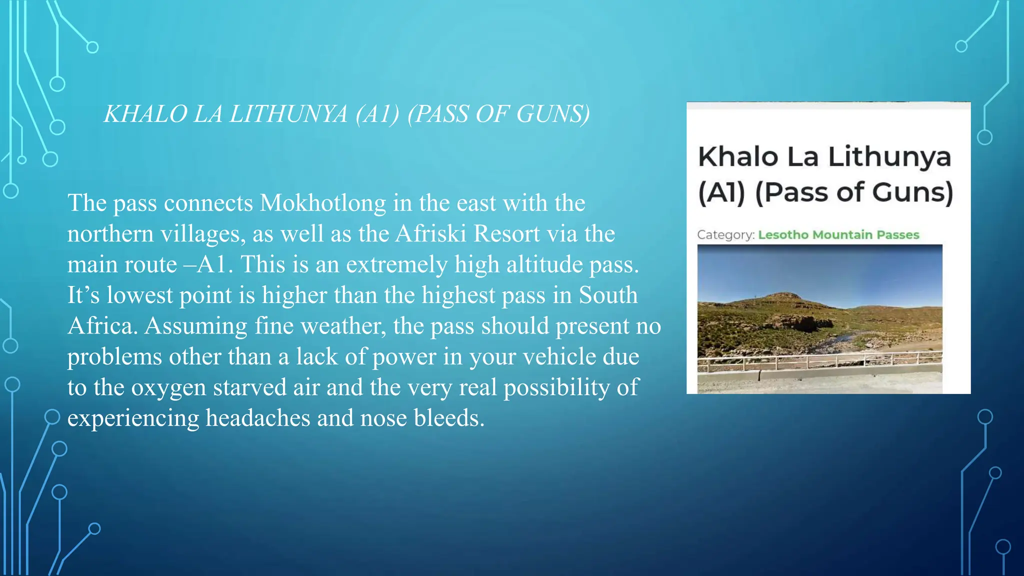 TOURISM ATTRACTION IN LESOTHO 2024.Pptx. | PPTX