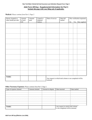 NF Arbitration Request Form | PDF