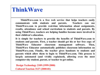 NL NIS 2003 - Connecting the Home and School through Electronic ...
