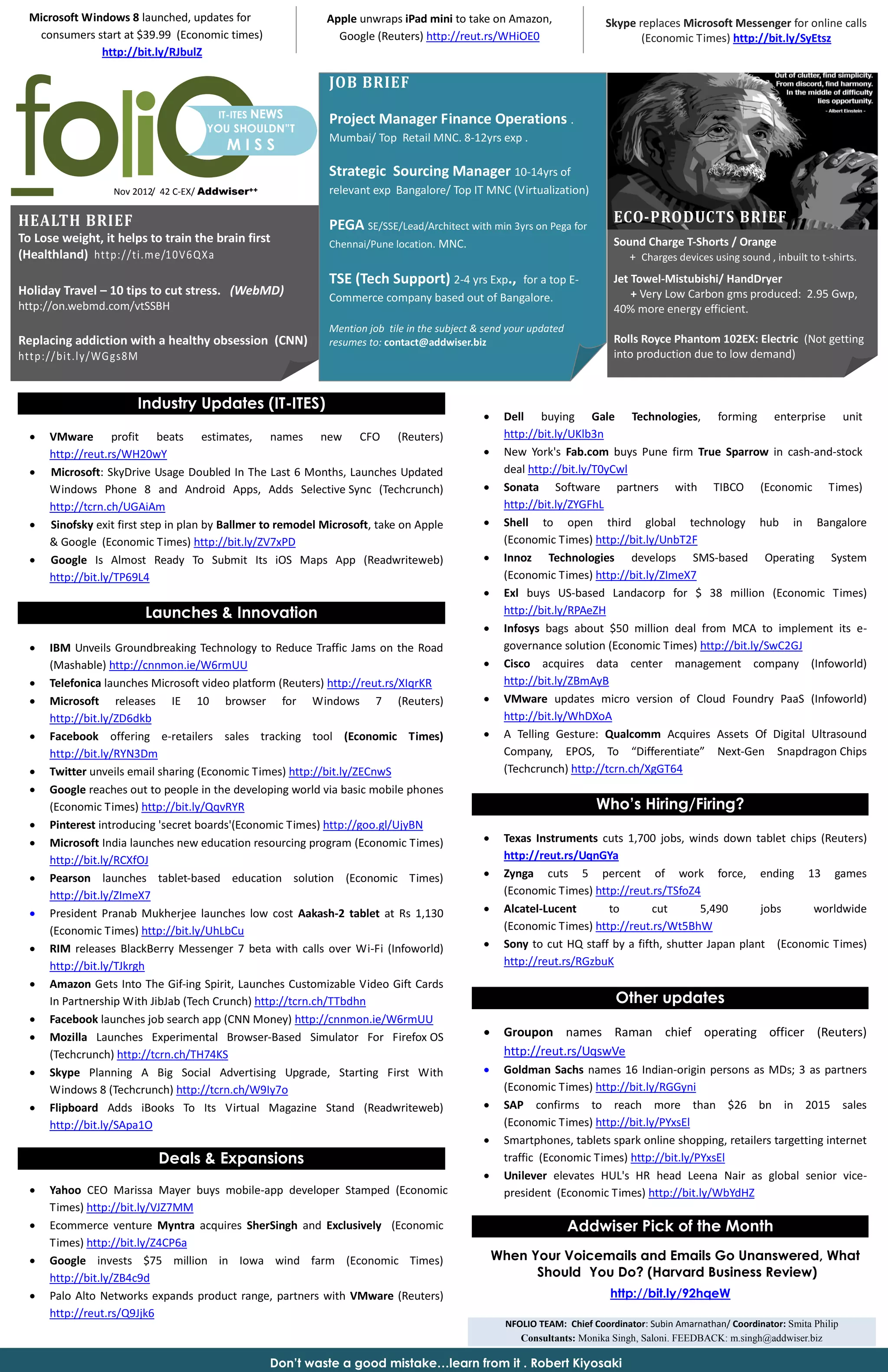 NewsFolio -November 2012 | PDF