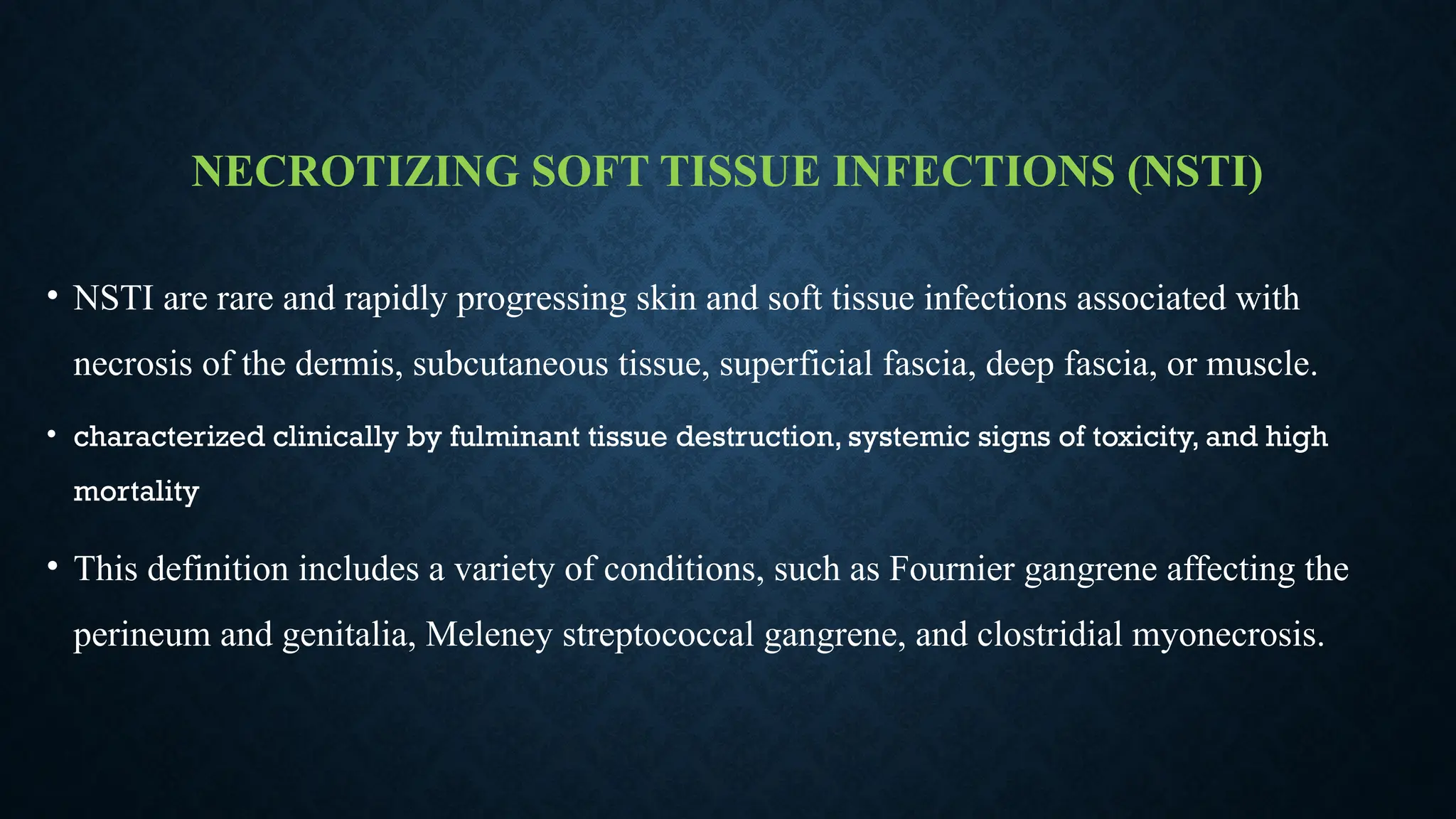 necrotizing soft tissue infection vs cellulitis | PPTX