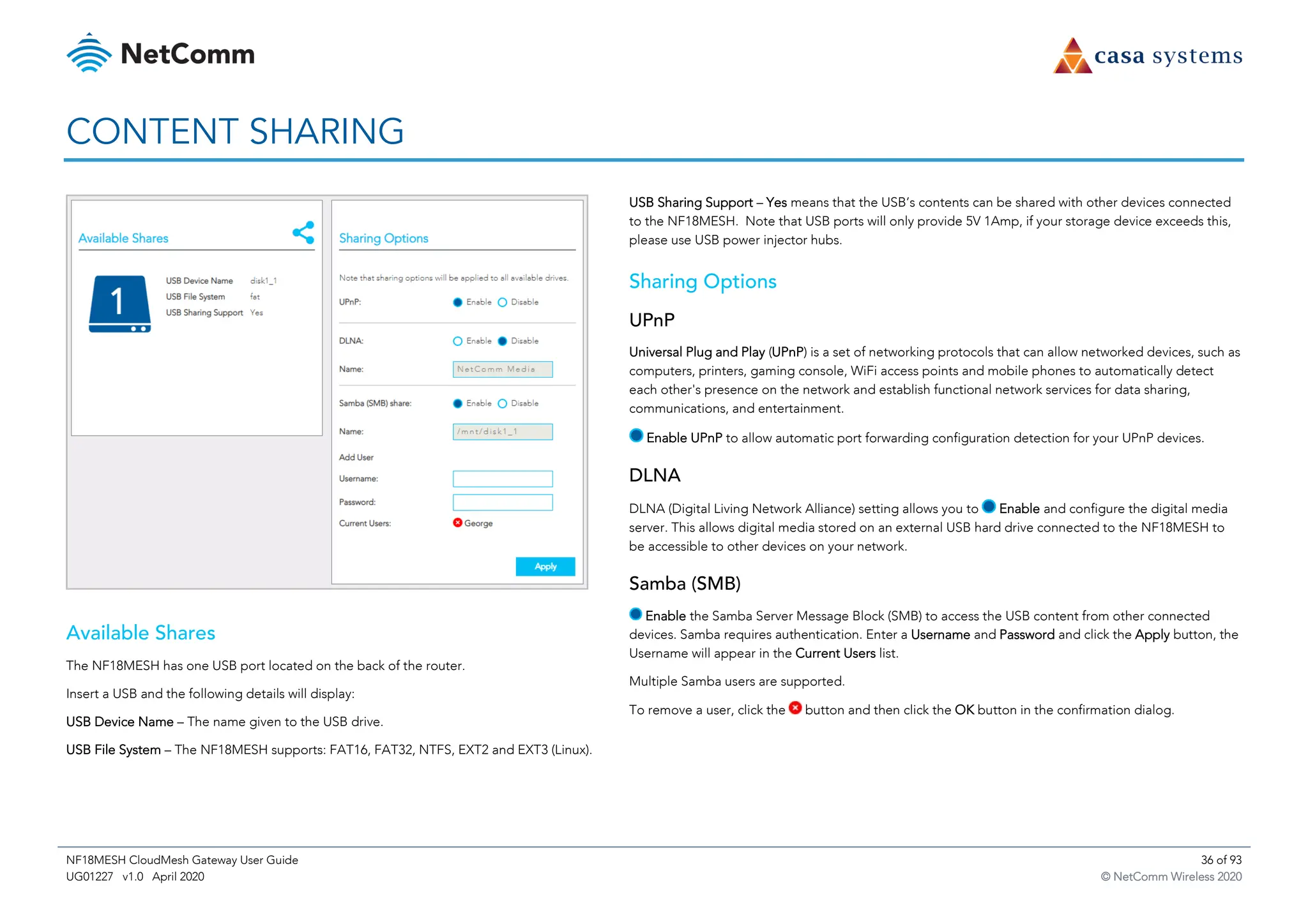 NF18MESH-User-Guide for Netcomm WIFI Router | PDF