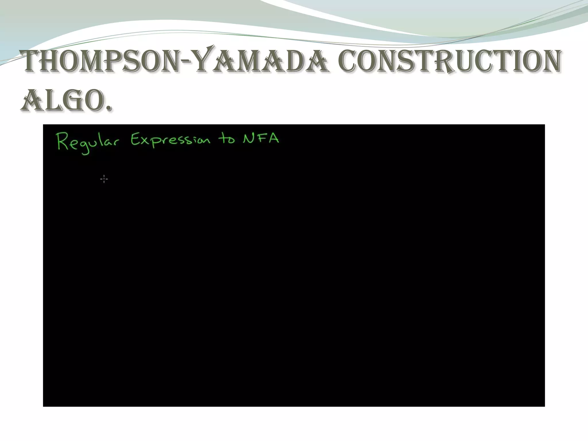 REGULAR EXPRESSION TO N.F.A | PPTX
