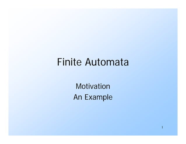 Non Deterministic Finite Automata In Detailpdf