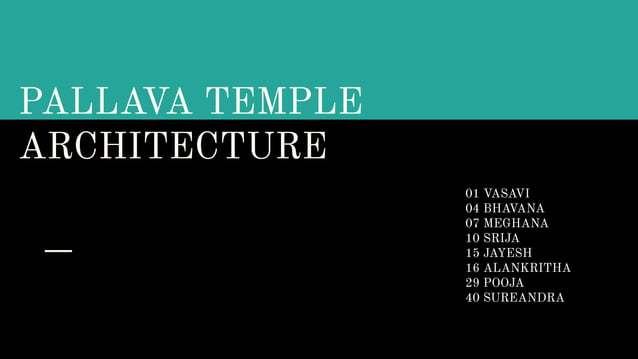 Pallava temple architecture | PDF