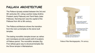 Pallava temple architecture | PDF